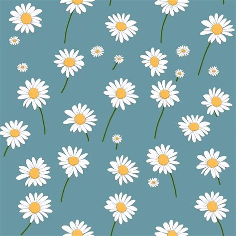 Premium Ai Image Small Daisy Pattern