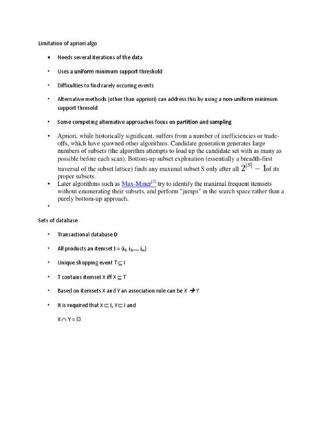 Limitation Of Apriori Algo Pdf Artificial Neural Network Prediction