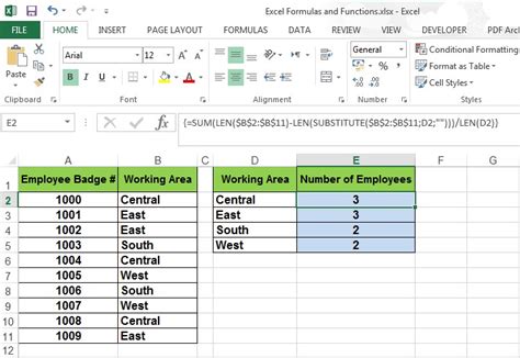 How To Use Len Substitute Functions