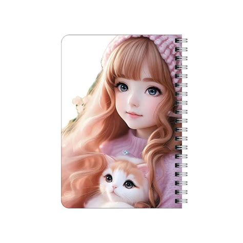 قیمت و خرید دفترچه یادداشت بامبیلیپ مدل دختر و گربه کیوت کد 8532239