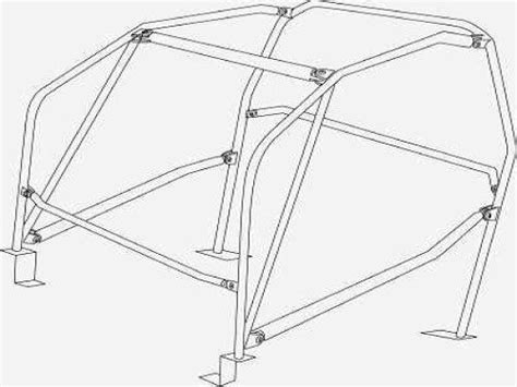 Cusco Safety 21 Bolt In Roll Cage Escape Dash 2 Passenger Evo Iv