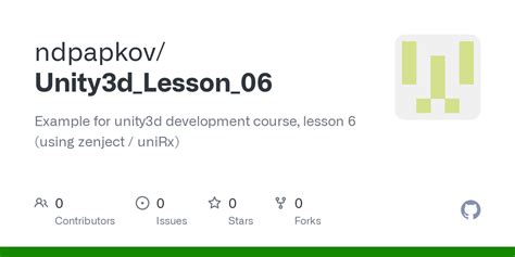 Github Ndpapkovunity3dlesson06 Example For Unity3d Development