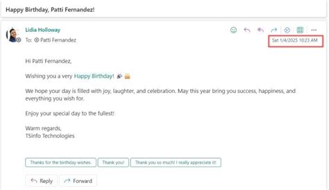 send birthday email using power automate