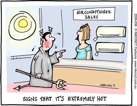 Hot Weather Cartoon Hot Weather Humor Funny Cartoon Hot Weather