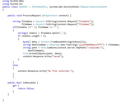 Upload Image In Folder Using Fileupload Control And Handler In Using Jquery