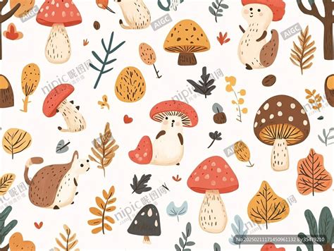 Ai创作图卡通蘑菇底纹 蘑菇集锦插画 蘑菇背景底纹 蘑菇包装插画 菌菇插画设计 手绘菌菇插画 各种蘑菇插画 卡通蘑菇图案 蘑菇手绘插画 采蘑菇插画 菌菇包装插画 菌菇插画 小蘑菇设计素材 蘑菇