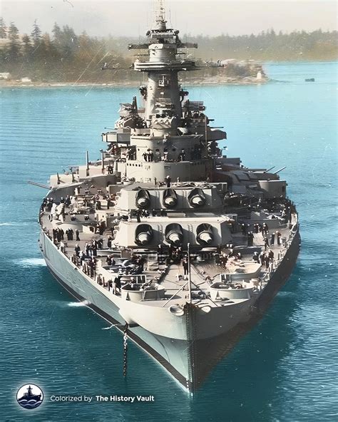 The History Uss Washington Bb 56 A 729 Foot North Carolina Class