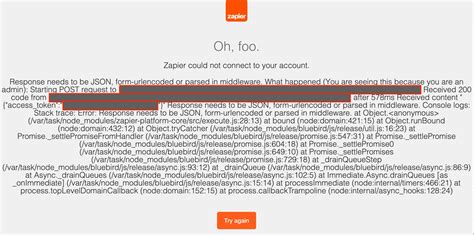 Response Needs To Be Json Form Urlencoded Or Parsed In Middleware