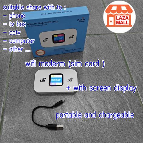 Modified Unlimited Mobile Sim Card Pocket Wifi Router Portable Battery Chargeable Lte Cat G G