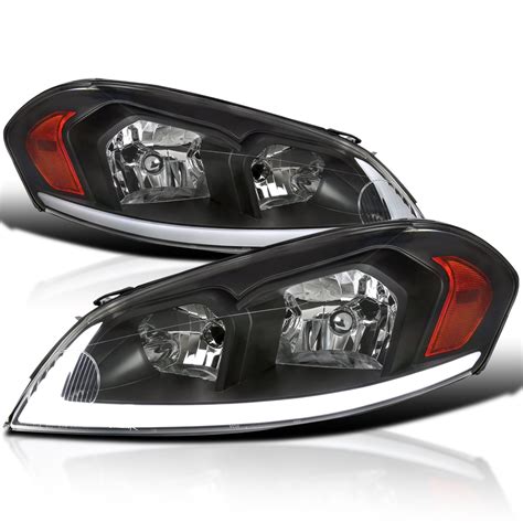 Spec D Tuning Black Headlights W Switchback Led Signals Compatible