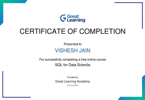 Vishesh Jain On Linkedin Datascience Sql Greatlearning