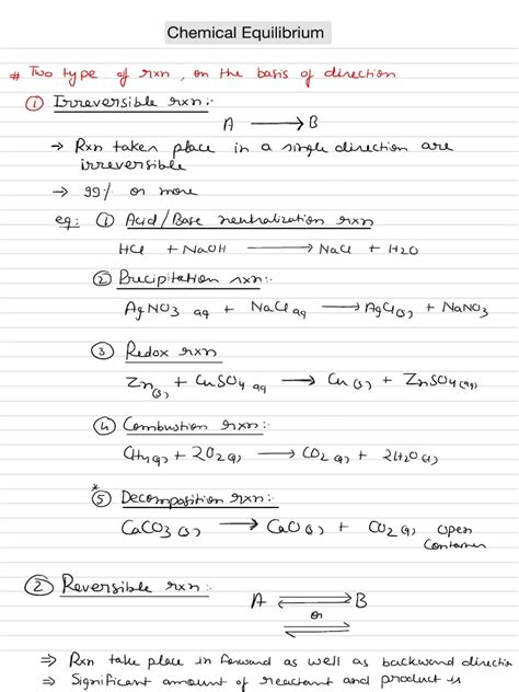 Chemical Equilibrium Iitian Notes Kota Pdf Physical Sciences Applied And