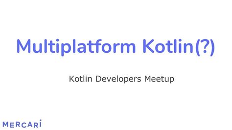 Kotlin Multi Platform Speaker Deck