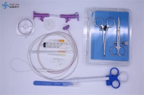 Fushan Medical Grade Percutaneous Endoscopic Gastrostomy Peg Feeding Tube Kit For Feeding Use