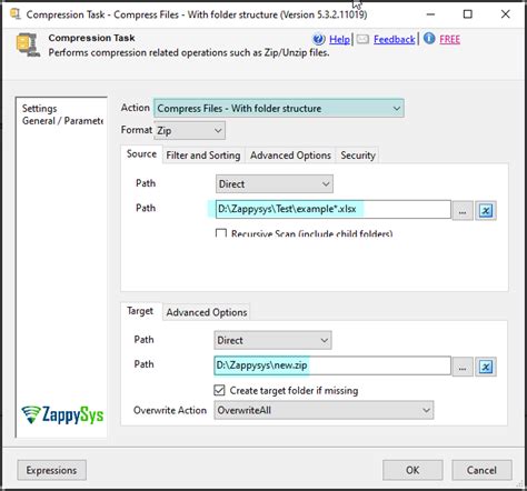 How To Compress Uncompress Files In Ssis Using Compression Task Ssis Powerpack Zappysys