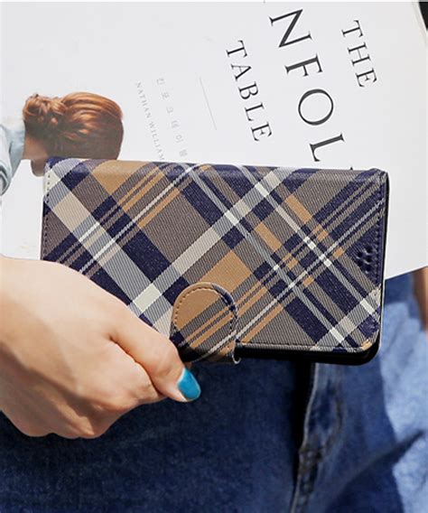 디핏 아이폰갤럭시a 사선체크 다이어리 케이스 지갑 케이스 감성 커플 우정 케이스 보호 지문 스크래치 방지 아이폰131211