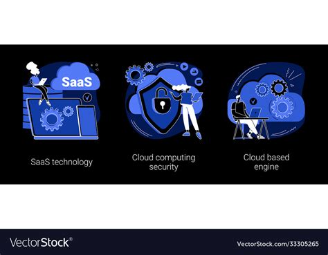 Cloud Software Abstract Concept Royalty Free Vector Image
