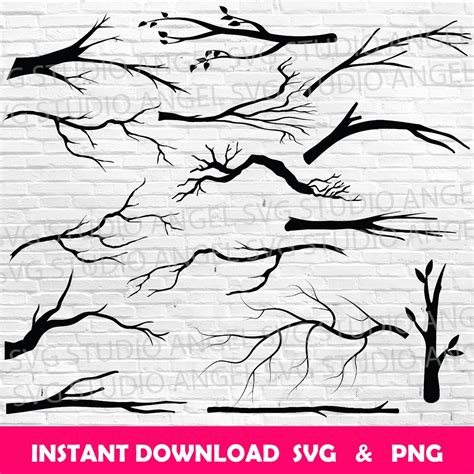 Branch Svg Tree Branch Svg Branch Cricut Svg Branch Svg Cut Files