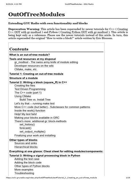 Outoftreemodules Gnu Radio Pdf