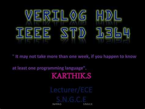 Karthiks Lecturerece Sngce Ppt Download