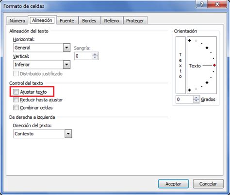Ajustar Texto Al Ancho De Columna Excel Total