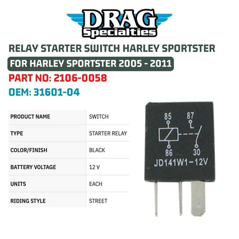 Jual Relay Starter Switch Harley Sportster For Harley Sportster 2005