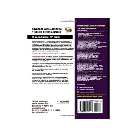 Advanced Autocad 2023 A Problem Solving Approach Ubuy India