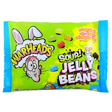 Warheads Easter Sour Jelly Beans 10 Oz Bag All City Candy