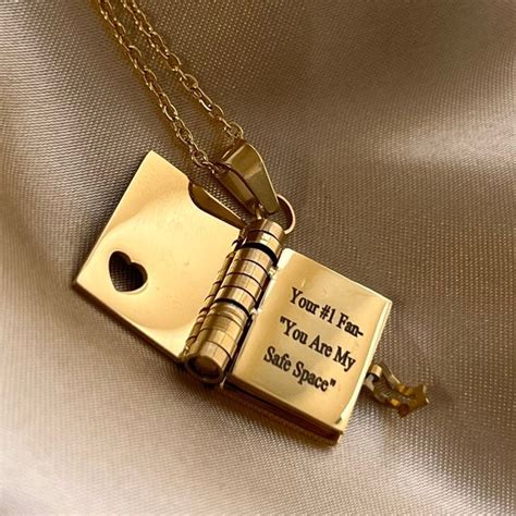 Book Necklace Etsy