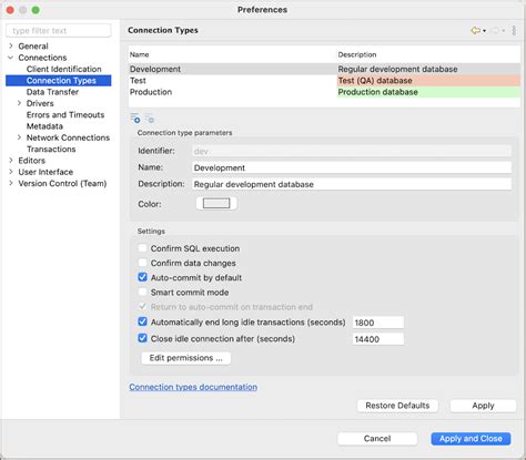 Connection Types · Dbeaverdbeaver Wiki · Github