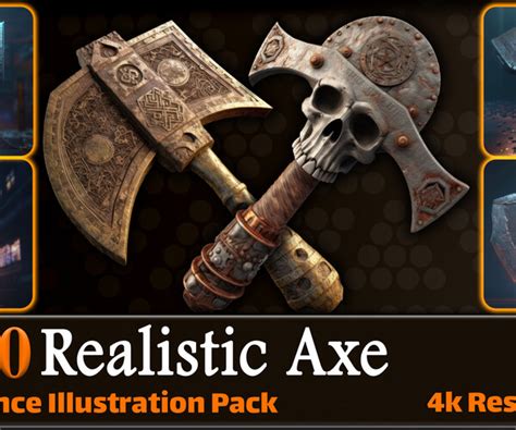 Artstation 210 Realistic Axe Reference Pack 4k V1 Artworks