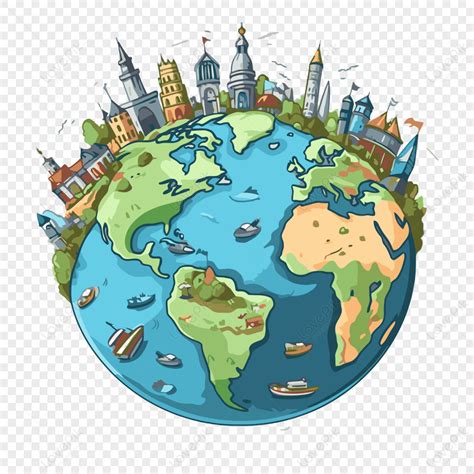 세계 지구 벡터만화상표클립 아트 Png 일러스트 무료 다운로드 Lovepik