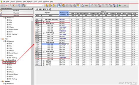 Allegro基本规则设置指导书之spacing Net Class Class 规则设置allegro怎么设置class之间的规则 Csdn博客