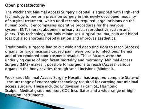 Open Prostatectomy For Benign Prostatic Hyperplasia We Care India Ppt