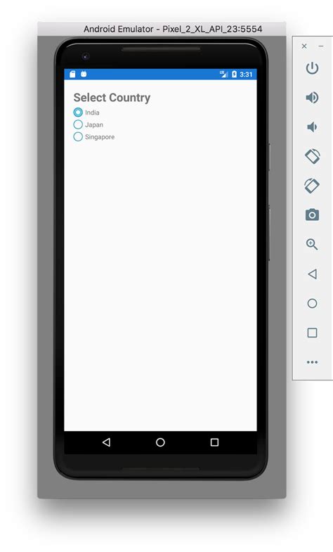 Demo Screens From Android