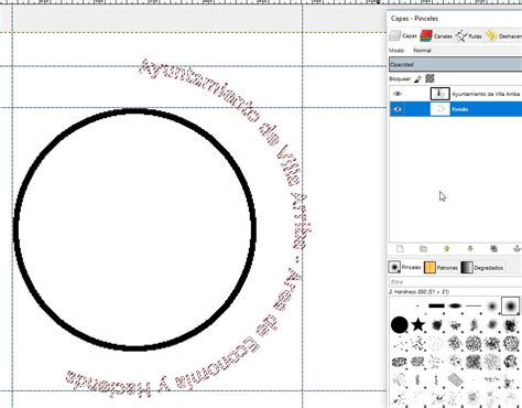 Texto Circular Mediante Herramienta Ruta En Gimp Aplicaciones De