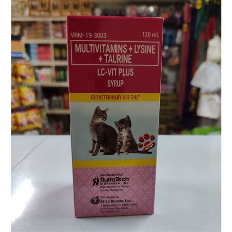 LC Vit Plus Syrup Multivitamins For Cats And Kittens Ml Shopee Philippines