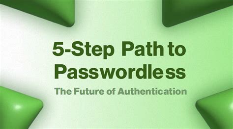 5 Step Path To Passwordless The Future Of Authentication