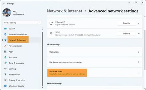 Network Reset Reinstall Network Adapters And Networking Components
