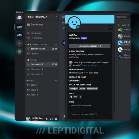 Quels Sont Les 10 Meilleurs Bots Discord à Choisir Pour Son Serveur En