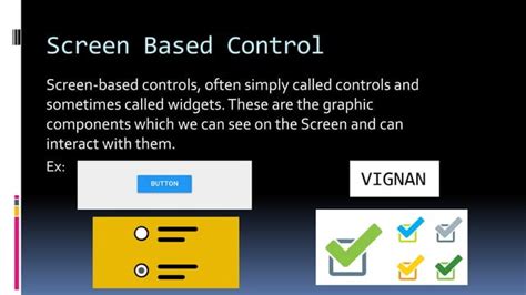 screen based controls in hci