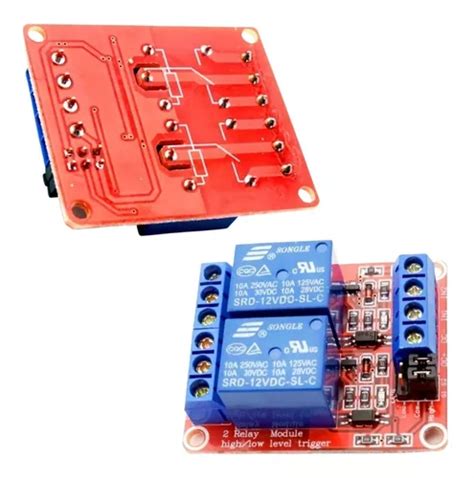 Módulo Relé 12v 2 Canais Com Bornes Para Arduino Mercadolivre