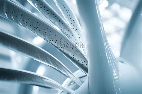 항공기 엔진 터빈 블레이드 클로즈업