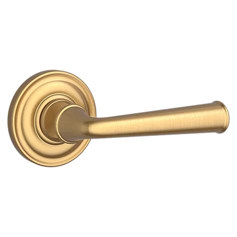 Federal Lever And Traditional Round Rose Passage Satin Nickel