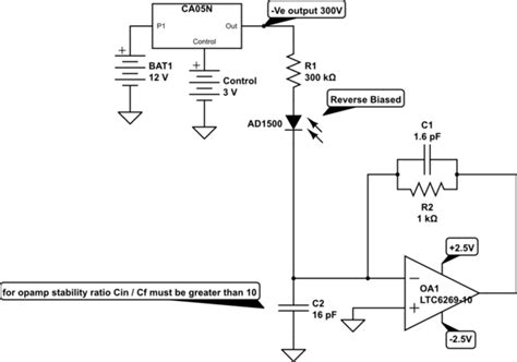 Operational Amplifier Avoiding Opamp Saturation Working With Apd