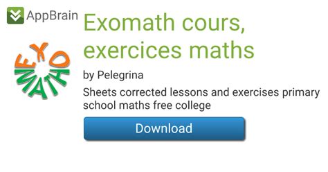 Exomath Cours Exercices Maths For Android Free App Download