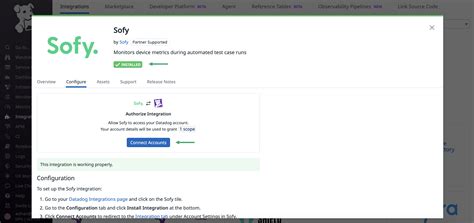 Integration With Datadog Sofy Support Docs No Code Automation