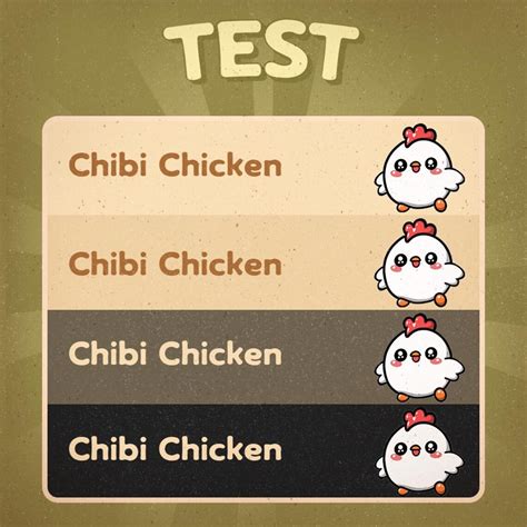 Chibi Chicken Animated Emote Hand Drawn Twitchdiscord Stream Asset