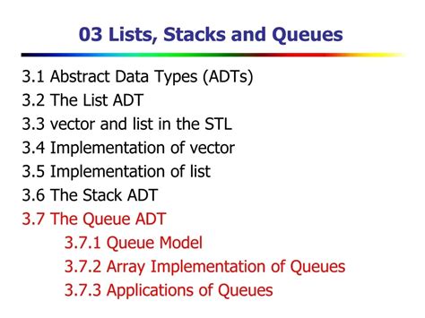 Ppt Data Structure And Algorithm Analysis 03 Lists Stacks And