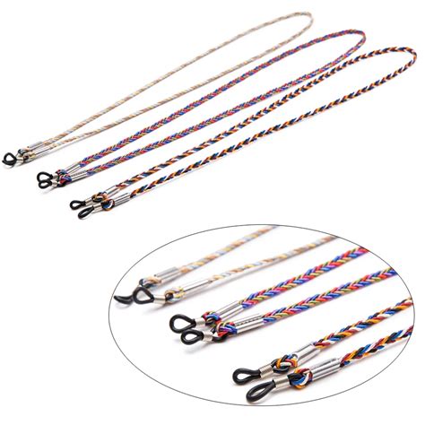 Colourful Hand Woven Eyeglass Sunglasses Neck String Cord Retainer Strap Retro Eyewear Lanyard